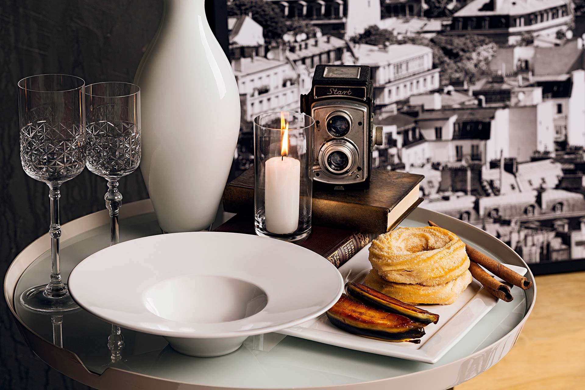 Um prato de entrada, menu principal e sobremesa! - Porcelana & Cia