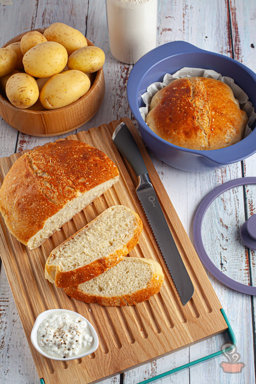 Puxe uma Cadeira » Pão de batata de longa fermentação - Puxe uma Cadeira